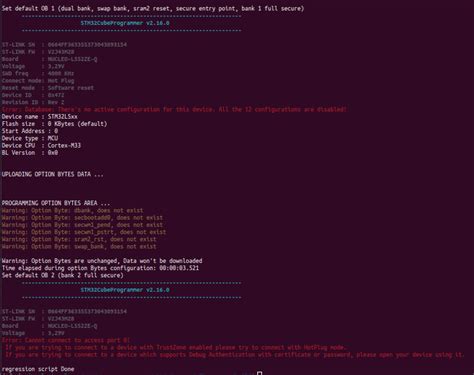 trusted firmware m v2 1 0 bricked nucleo l552ze