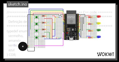 Genius Com Ritmo Wokwi ESP STM Arduino Simulator