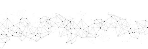 Abstract Plexus Big Data Background With Dots Vector Image