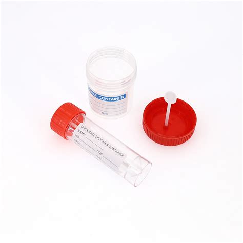 Red Yellow Blue Green Screw Cap Disposable Sample Specimen