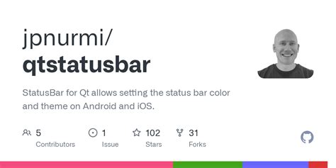 Github Jpnurmi Qtstatusbar Statusbar For Qt Allows Setting The Status Bar Color And Theme On