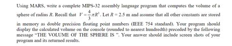 Solved Using MARS Write A Complete MIPS Assembly Chegg