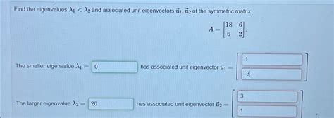 Solved Find the eigenvalues λ