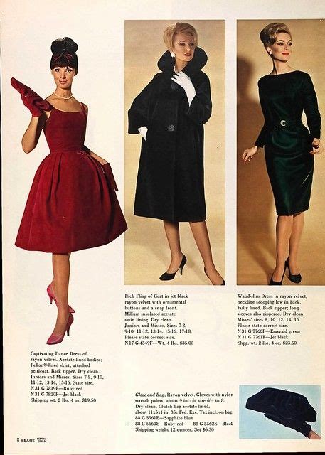 Sears Aw 1963 1963 Fashion Sixties Fashion 1960s Fashion Women