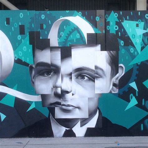 Alan Turning Painted Hereeast By Globalstreetart
