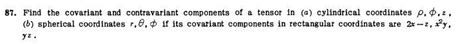 87 find the covariant and contravariant components
