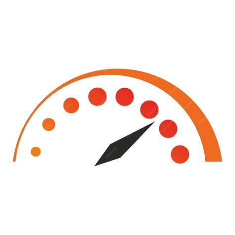 Premium Vector The Tachometer Speedometer And Indicator Icon Speed Sign Logo Vector