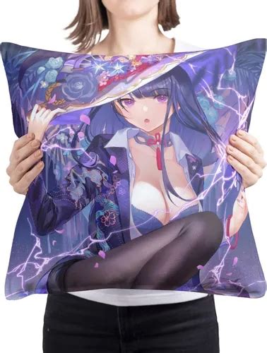 Cojin Almohada Sexy Raiden Shogun Genshin Impact Gamer Waifu Cuotas Sin Inter S