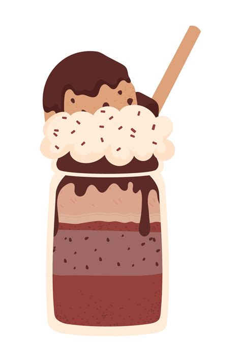 Chocolate Milkshake Icon 16767122 Vector Art At Vecteezy