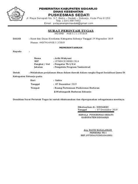 Format Spj Rapat Pdf