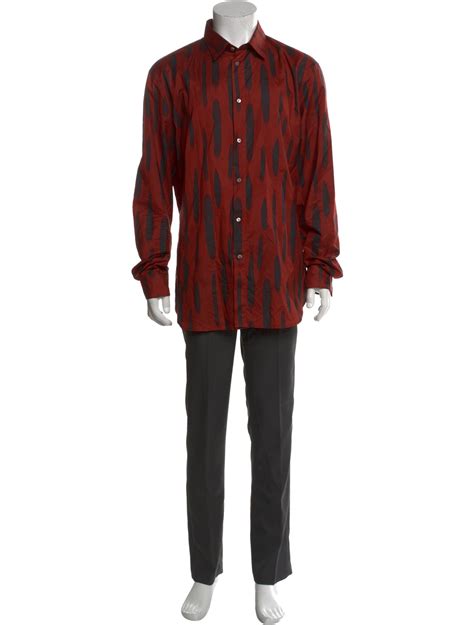 Roberto Cavalli Striped Long Sleeve Shirt Orange Casual Shirts Clothing Rob162196 The