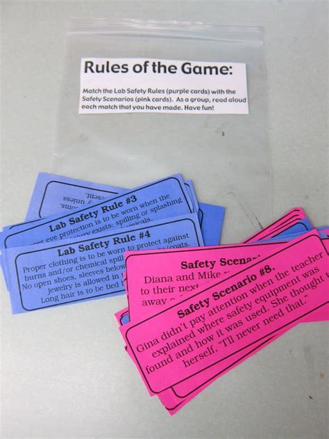 Middle School Survival Guide Lab Safety Rules Poster Project