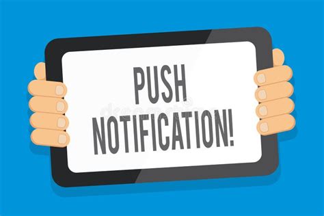 Word Writing Text Push Notification Business Concept For Automated