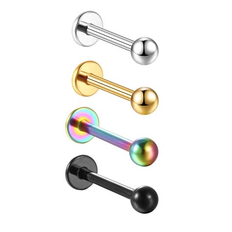 Piercing Labret Aço Cirúrgico Tragus Hélix Conch Nariz Boca
