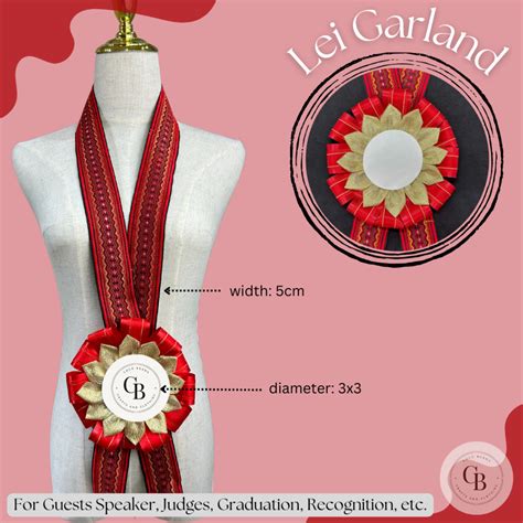 Lei Garland For Guest Speaker Judges Graduation Recognition And