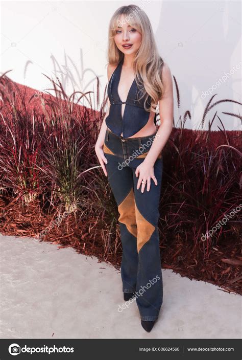 American Singer Songwriter Actress Sabrina Carpenter Arrives Revolve