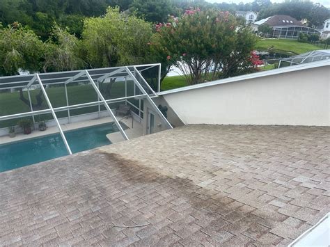 Professional Roof Washing Project Completed In Port Orange Florida
