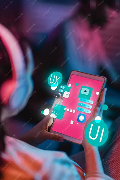 사용자 경험 및 인터페이스 디자인 표현 무료 사진