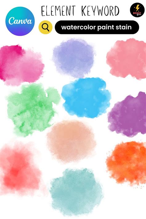 Watercolor Splash Stain Art Inspiration