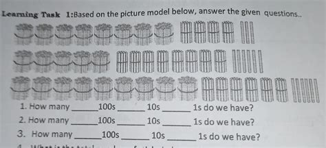 learning task 1 based on the picture model below gauthmath
