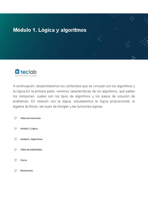 Módulo 1 Lógica Y Algoritmos Pdf Proposición Algoritmos