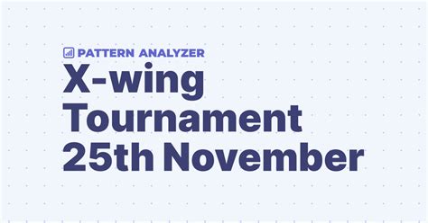 X Wing Tournament 25th November Pattern Analyzer