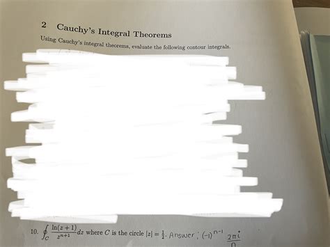 Solved Cauchy S Integral TheoremsUsing Cauchy S Integral Chegg