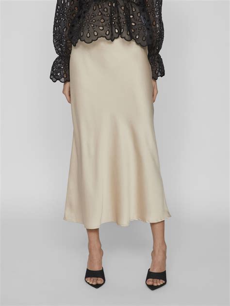 Jupe Satinée Taille Haute Vila La Redoute