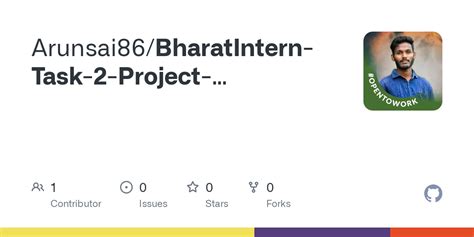 Github Arunsai86bharatintern Task 2 Project Management Tool