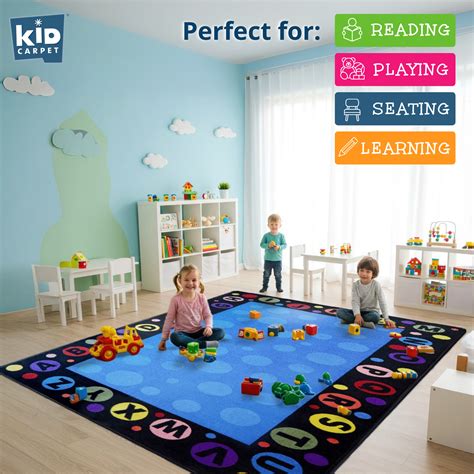 Alphabet Bubbles Classroom Rug