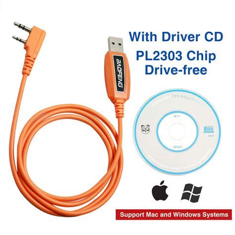 Baofeng Original Orange Programming Cable K Type For Baofeng Uv 82 Bf 888s Uv 5r Two Way Radio