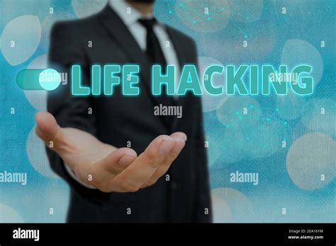 Conceptual Hand Writing Showing Life Hacking Concept Meaning Simple And Clever Techniques In