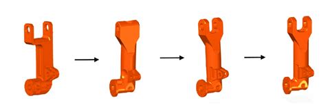 Evolution Of Lever Design Obtained During Mass And Strength Optimisation Download Scientific