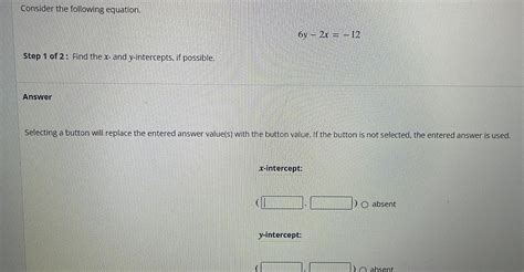 [answered] Consider The Following Equation Step 1 Of 2 Find The X And Y Kunduz