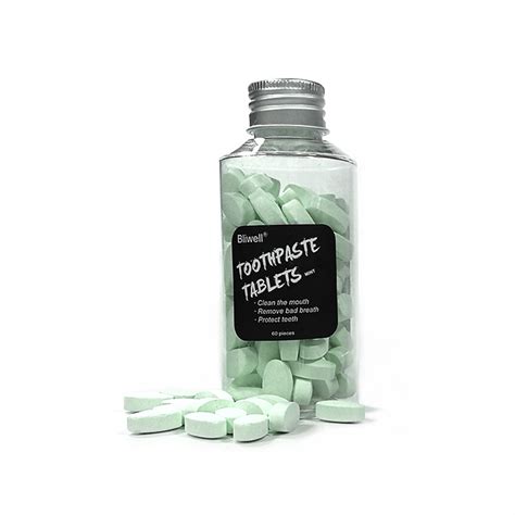 Mouth Cleaning Healthy Natural Toothpaste Tablets Travel Toothpaste