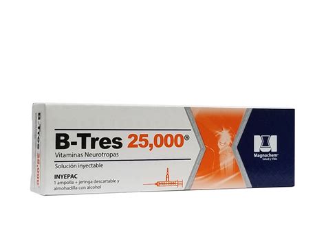 B Tres 25 000mg Solución Inyectable