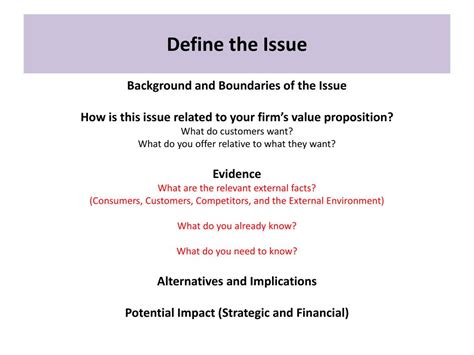 Ppt Strategic Issue Assignment Powerpoint Presentation Free Download Id389397