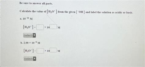 Solved Be Sure To Answer All Parts Calculate The Value Of Chegg