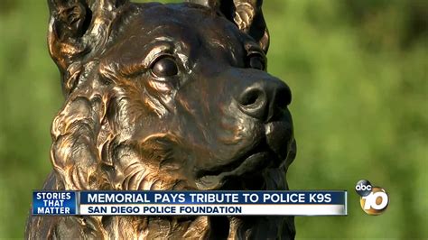 Police K9s And Handlers Honored At New Memorial