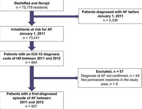 Flow Chart Showing The Patients With Atrial Fibrillation Or Atrial Download Scientific Diagram
