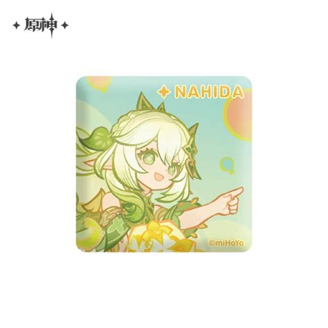 [입고 완료] 원신 미호요 공식 알록달록한 사탕과 장미의 찬송가 이벤트 나히다 일러스트 캔 뱃지 D 원신 공굿 공식 굿즈 도키도키굿즈