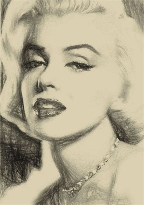 Pin Von Clara Llontop Auf Dibujos Detallados In 2025 Zeichnung Marilyn Monroe Portrait