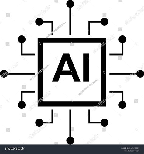 Artificial Intelligence Ai Processor Chip Icon Stock Vector Royalty Free 2609436021 Shutterstock