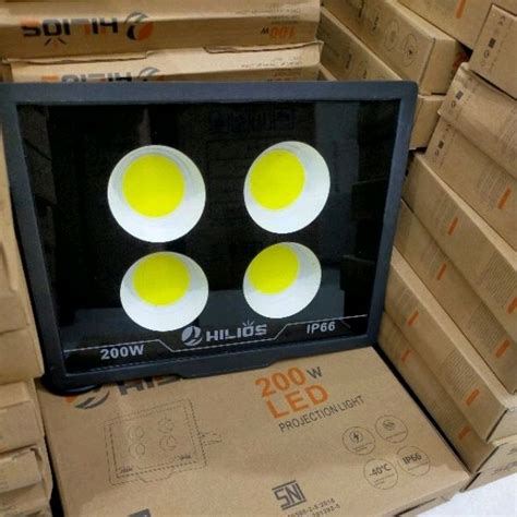 Jual Lampu Sorot LED Hilios COB 200 Watt Cahaya Putih Shopee Indonesia