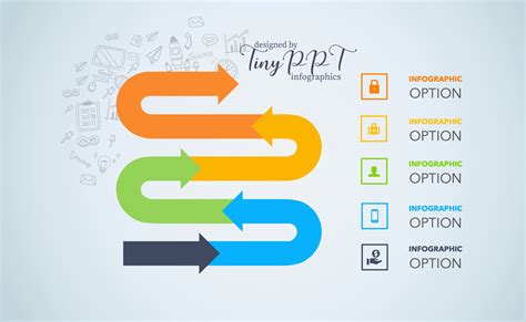 Arrow Process Infographic Concept Tinyppt