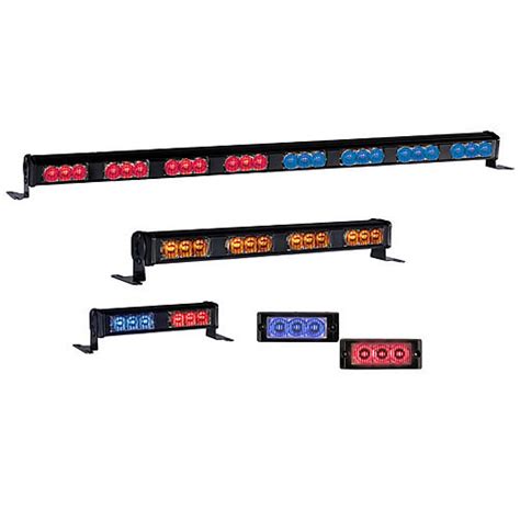 Code 3 Xt308 Eight Lighthead Unit 1224v Blue Flashing 4 Ledsred 4