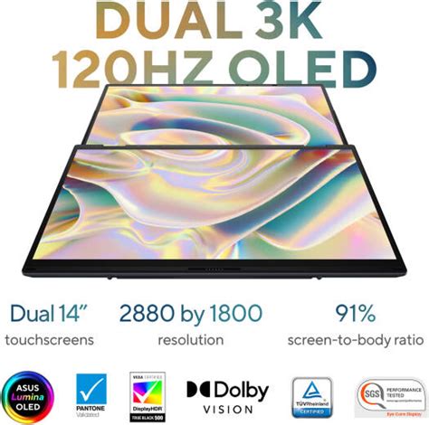 Asus Zenbook Duo Oled Dual Screen Laptop Dual K Oled Hz Touch Intel Core Ultra H