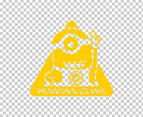 Sticker Minions Text Brand Logo Png Clipart Adhesive Area Brand