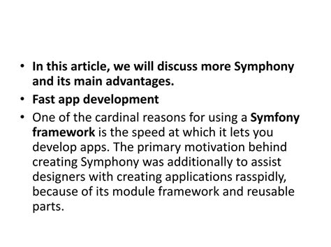 PPT Advantages Of The Symfony Framework PowerPoint Presentation Free Download ID 10852065