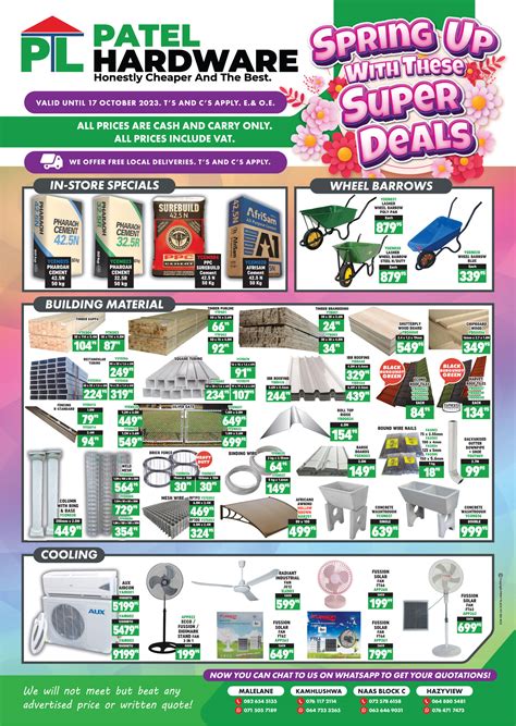 Patel Hardware Patel Hardware Monthly Special Valid Facebook